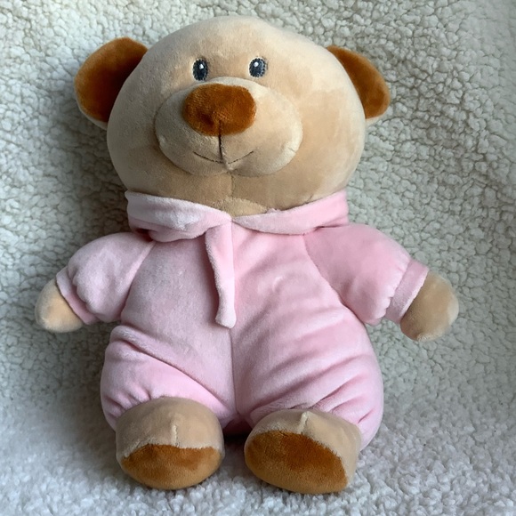 Ty | Toys | Ty Pluffies Pj Bear Pink Embroidered Eyes Plush Stuffed ...